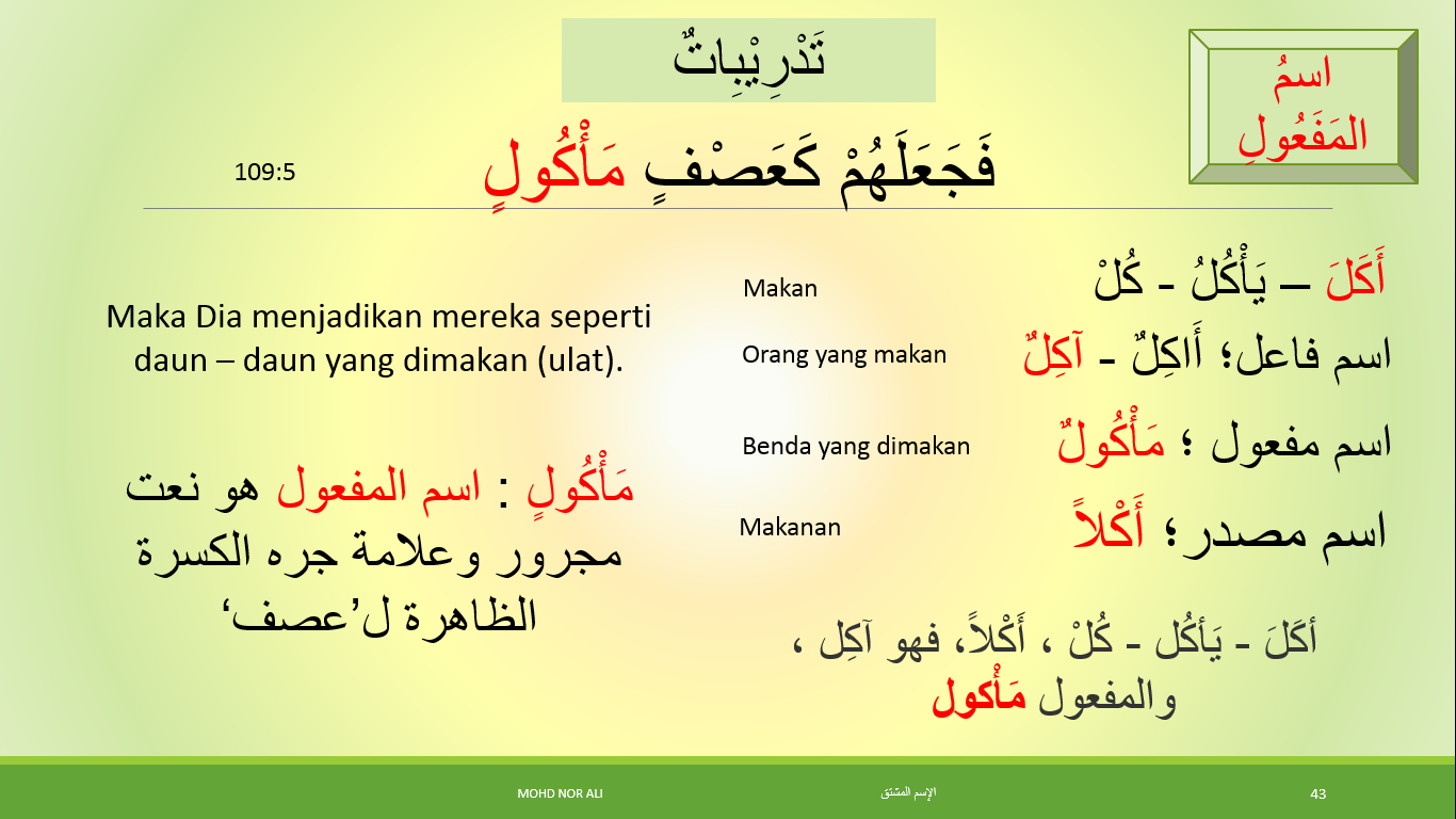 Contoh Ayat Isim Maf'ul Fa'il - Julia-has-Hoffman