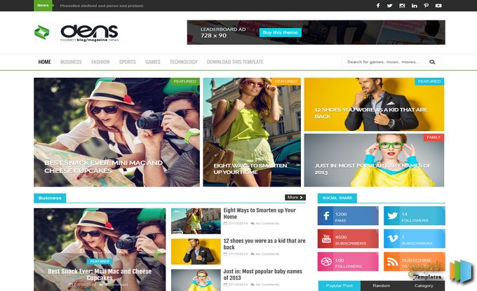 Central of Free Blogspot Template