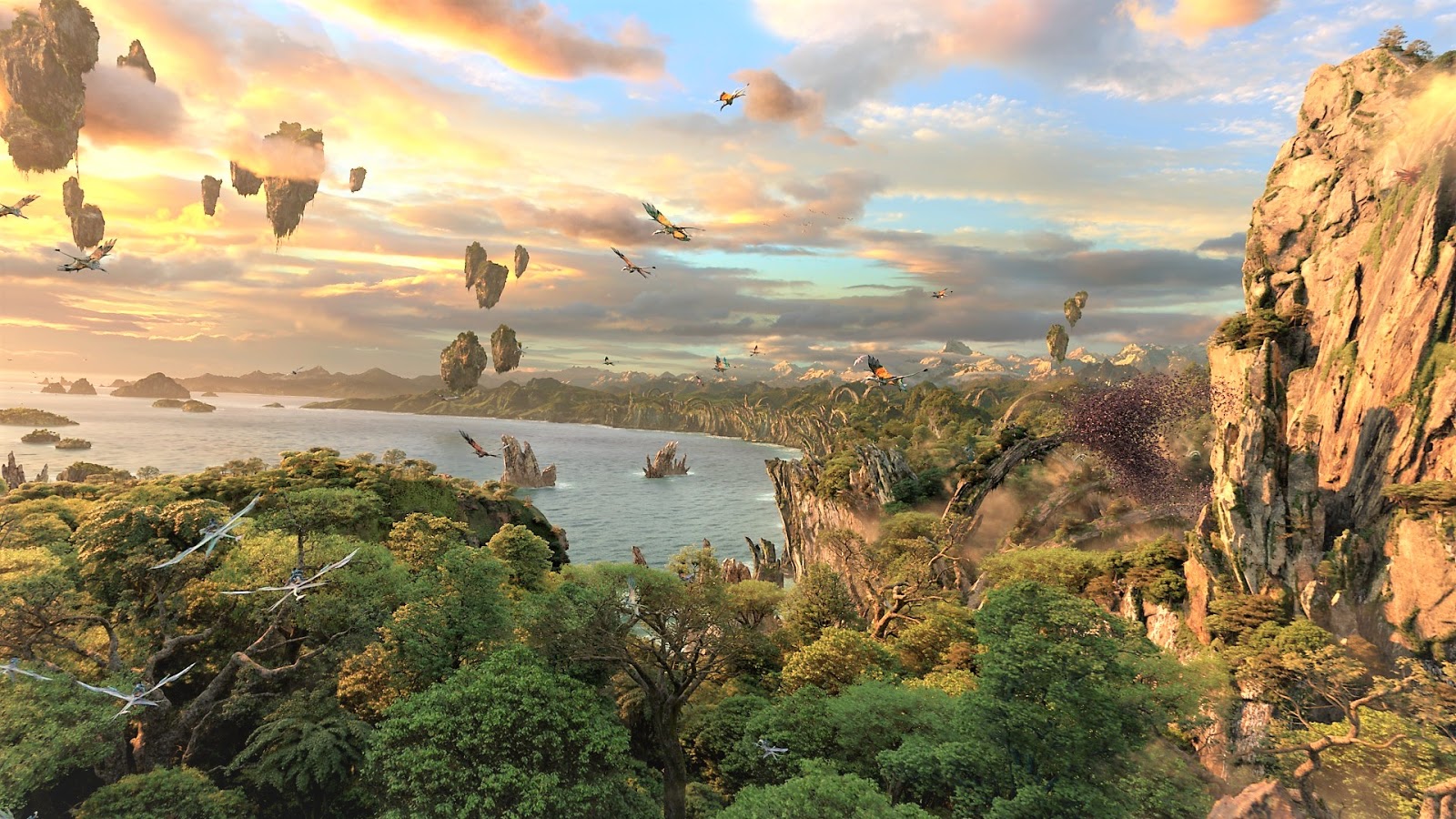 A terra exótica de Pandora, o mundo do Avatar