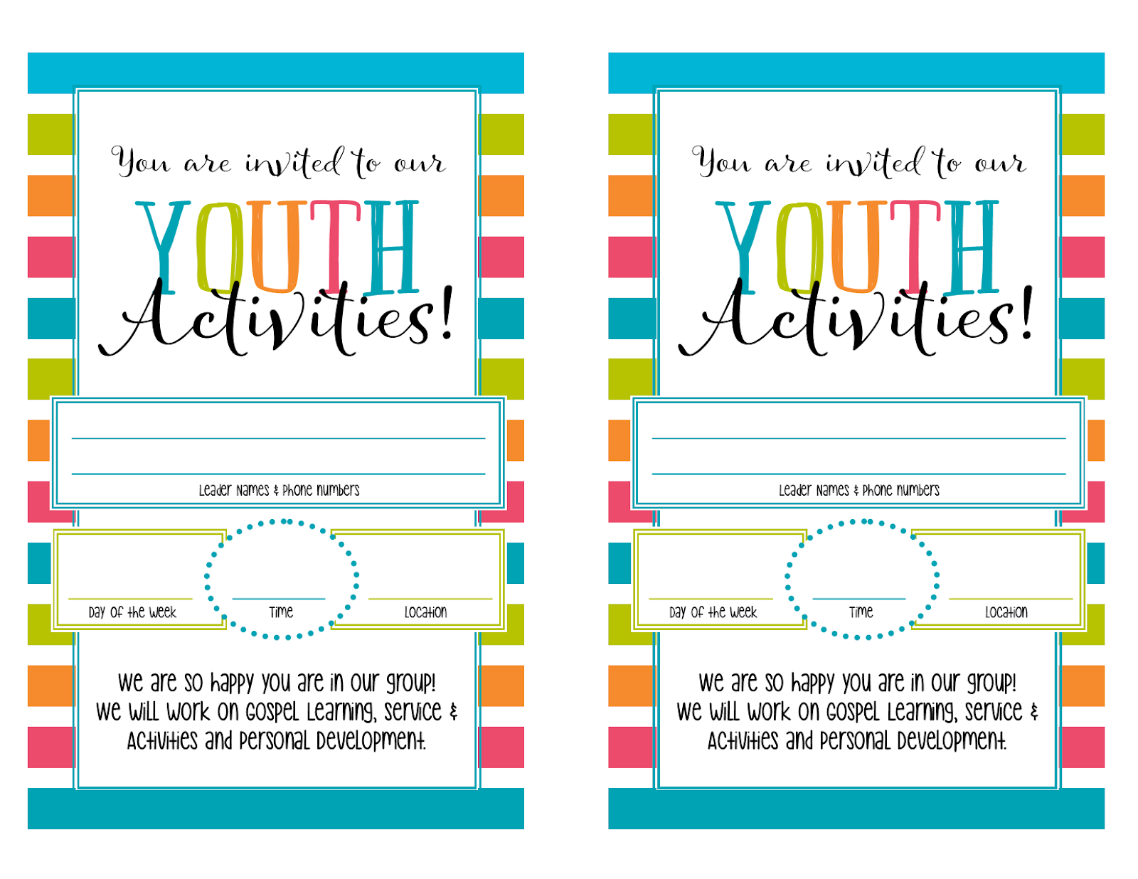 Primary Activity Ideas