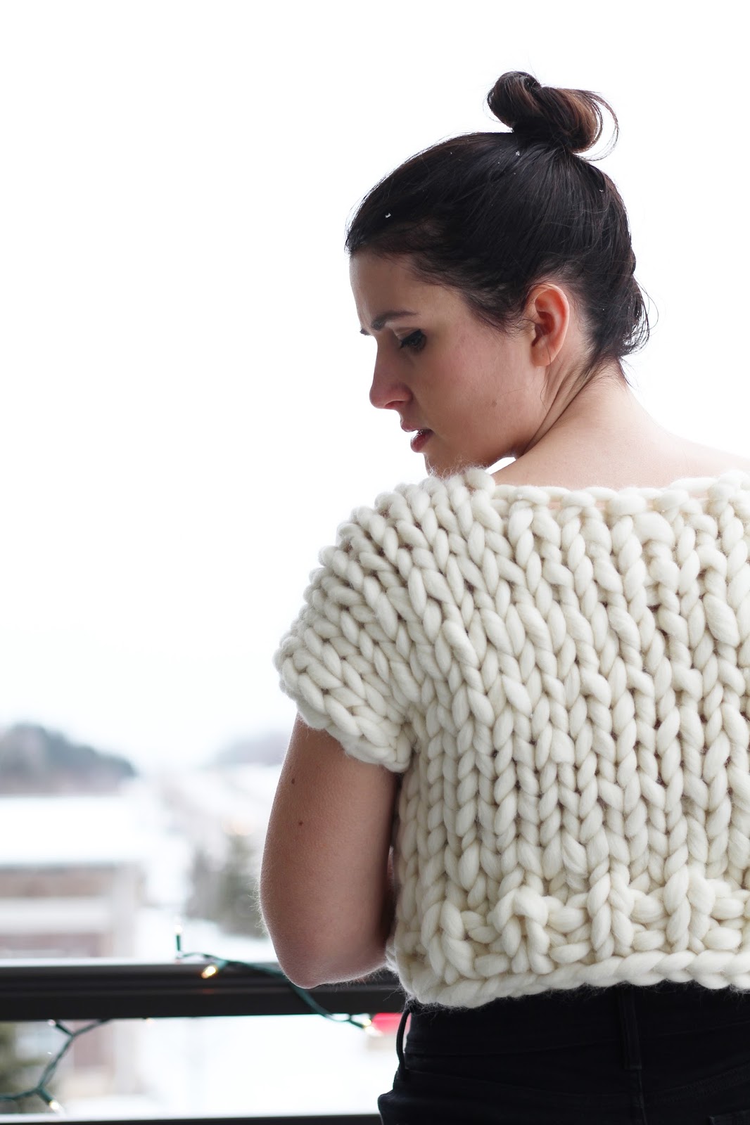 Addie Marie: Giant Knit Cabled Intarsia Sweater