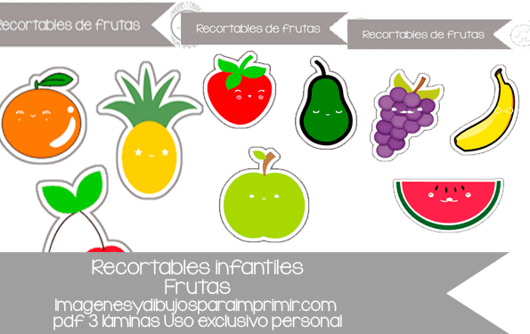 Recortables infantiles para imprimir-Colorear dibujos,letras ...
