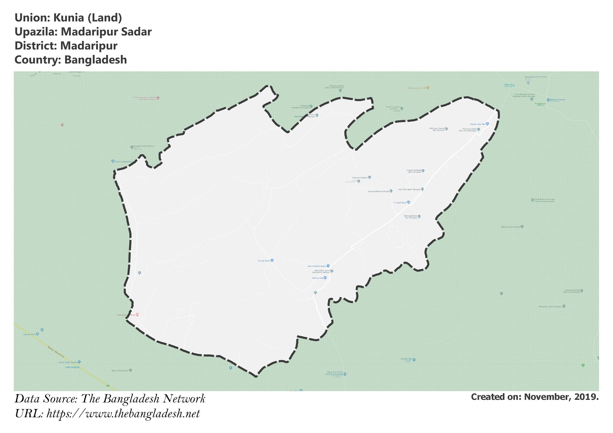 Kunia Union, Madaripur