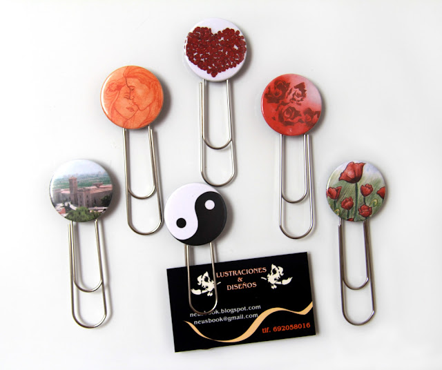Neus, Ilustraciones y Diseños: Imanes Clip