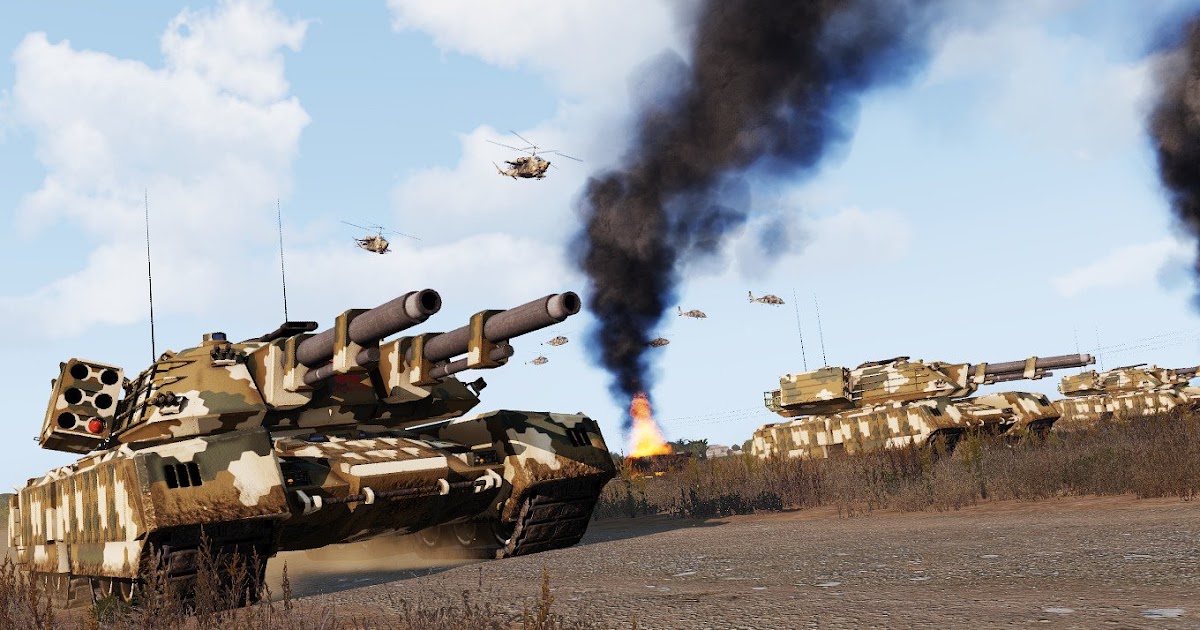188mm 主砲が 2 門ある Arma 3 用の X66-Mammoth Tank MOD | 弱者の日記^^ - Arma 3 MODと ...