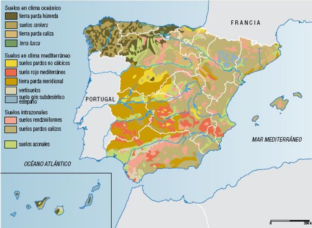 GEOLICINIO: MAPA DE SUELOS EN ESPAÑA