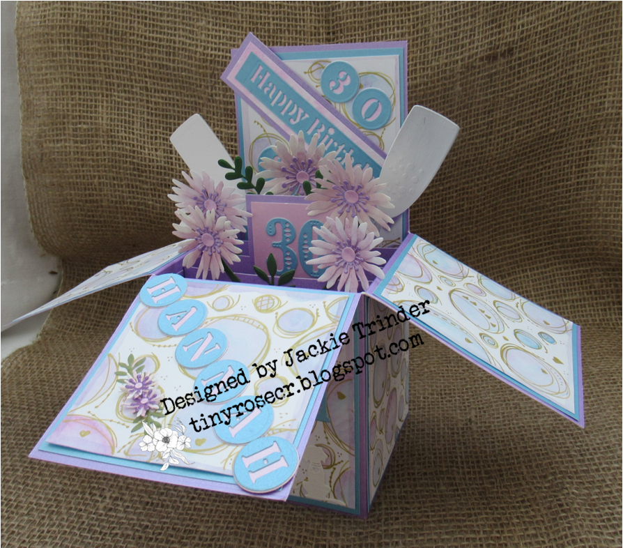 Tinyrose's Craft Room: Happy 30th Birthday Box Card