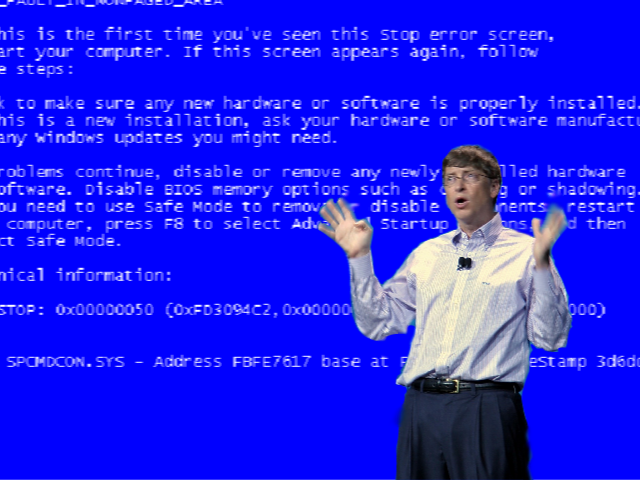 The Blue Screen of Death (BSoD) : Permainan dari Bill Gates - Just a ...