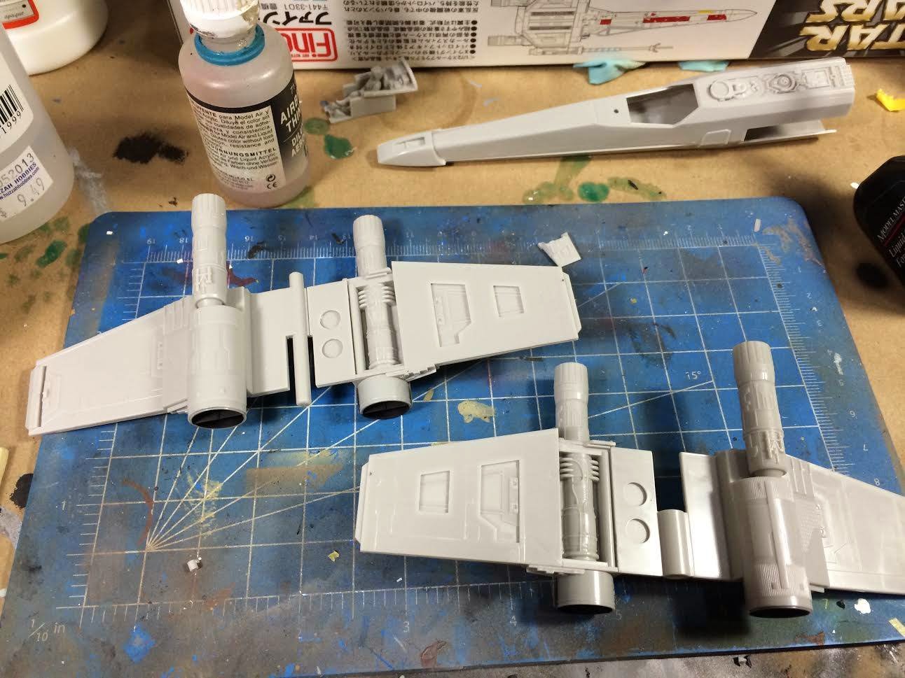 Orion Paintworks: WIP: Fine Molds 1/72 X-wing, Part 1