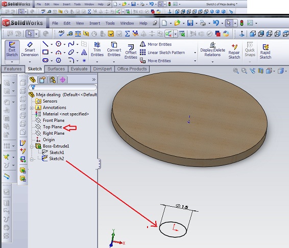 Create a tangent plane in solidworks with a point - lanalaunch