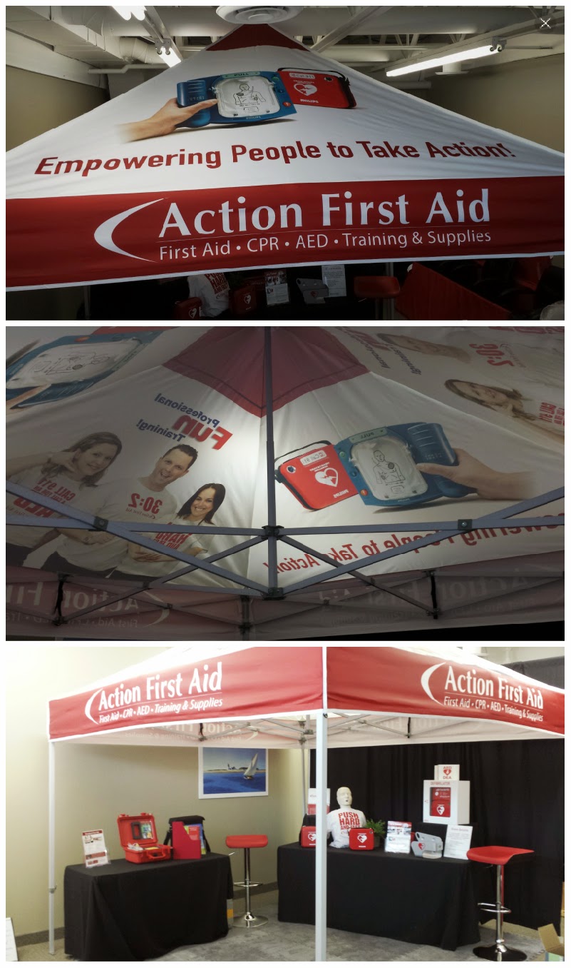 Action First Aid Tent - Eminent Custom Graphics inc.