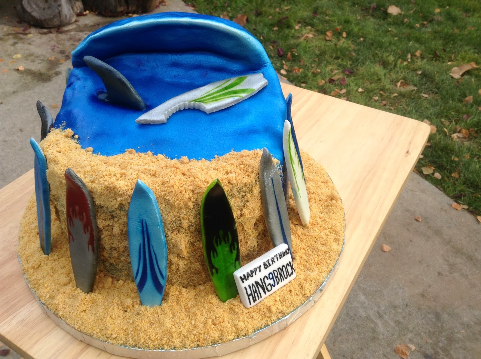 THE MIGHTY BAKER: Surf Themed Birthday Cake