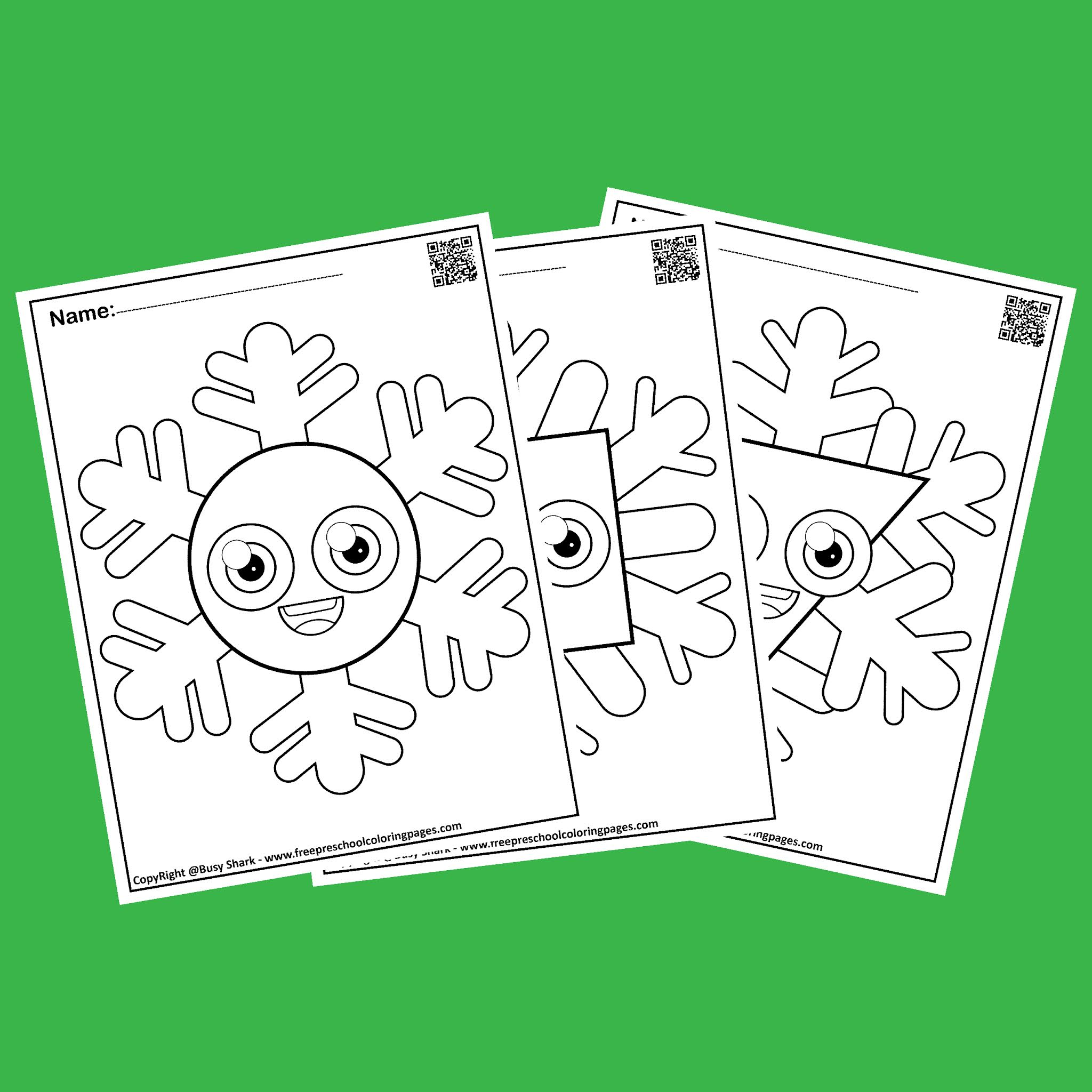 Kids Free Coloring Pages Shapes