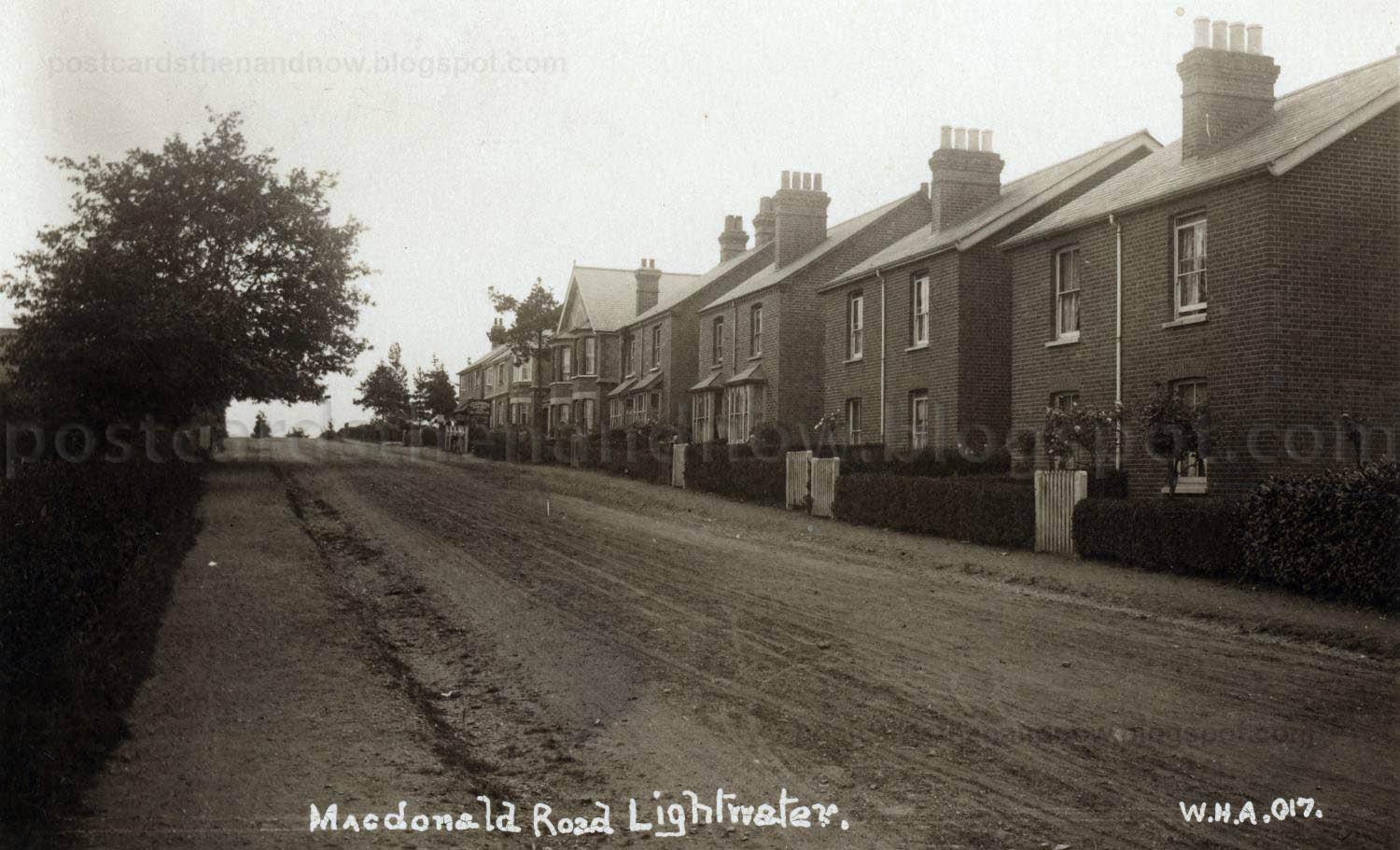 Postcards Then and Now: Lightwater, Surrey, Macdonald Road c1912