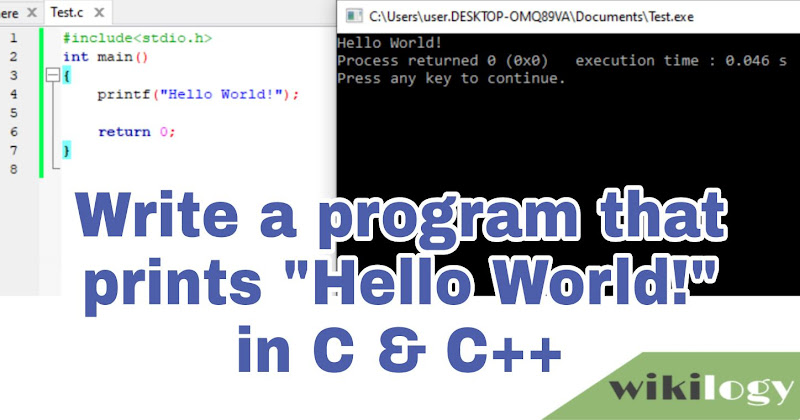 URI online judge 1000 solution: Hello World! program in C C++ - wikilogy