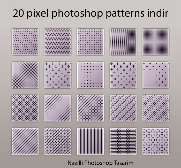 20 pixel photoshop patterns indir - Photoshop Tasarım