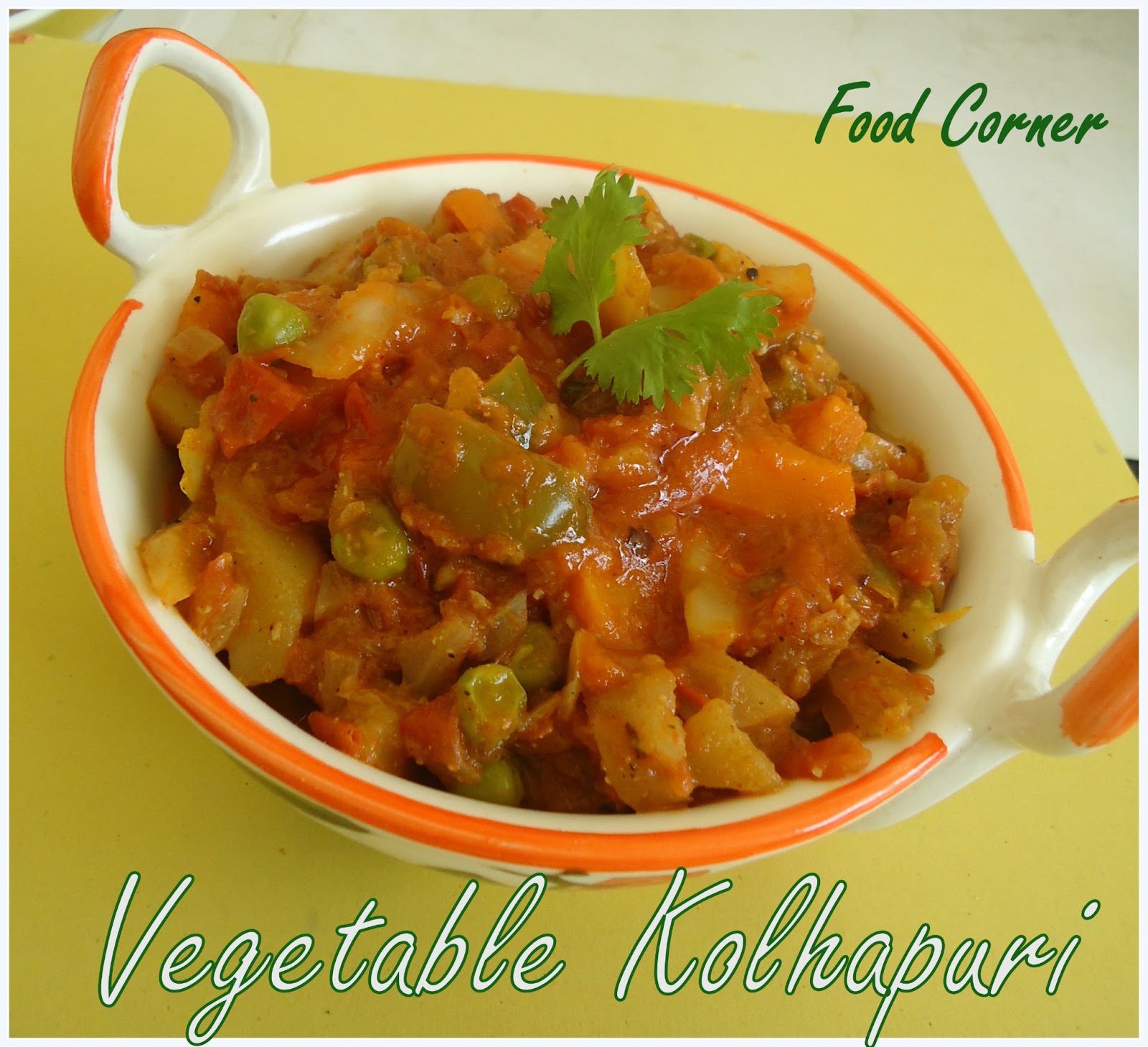 Vegetable Kolhapuri Recipe | Veg Kolhapuri Recipe ~ Kiran's Food corner