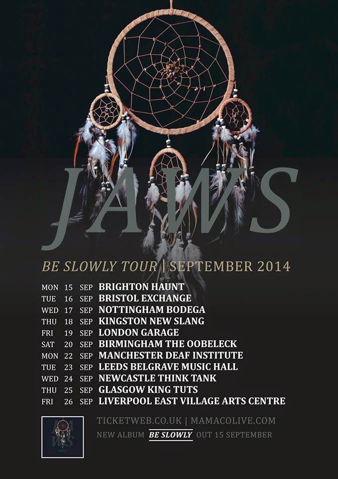 Jaws announce début album "Be Slowly" + UK tour