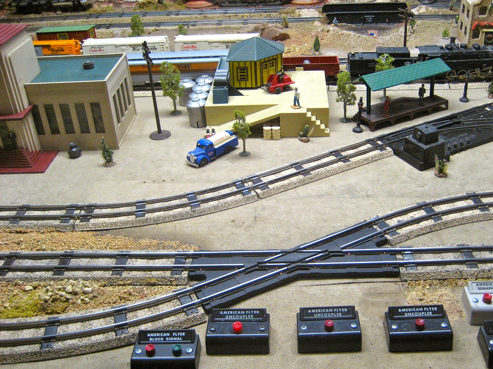 American Flyer Cabinet-top Train Layout