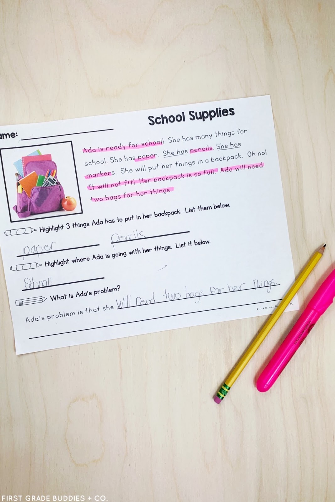 Text Evidence in the Primary Grades | First Grade Buddies