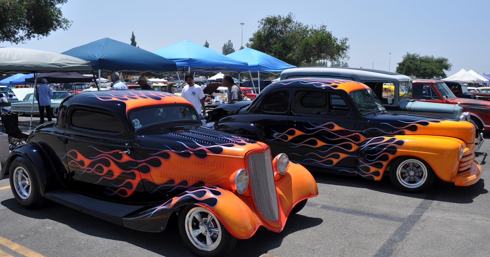Just A Car Guy: flames may not make them hot rods, but it makes them ...