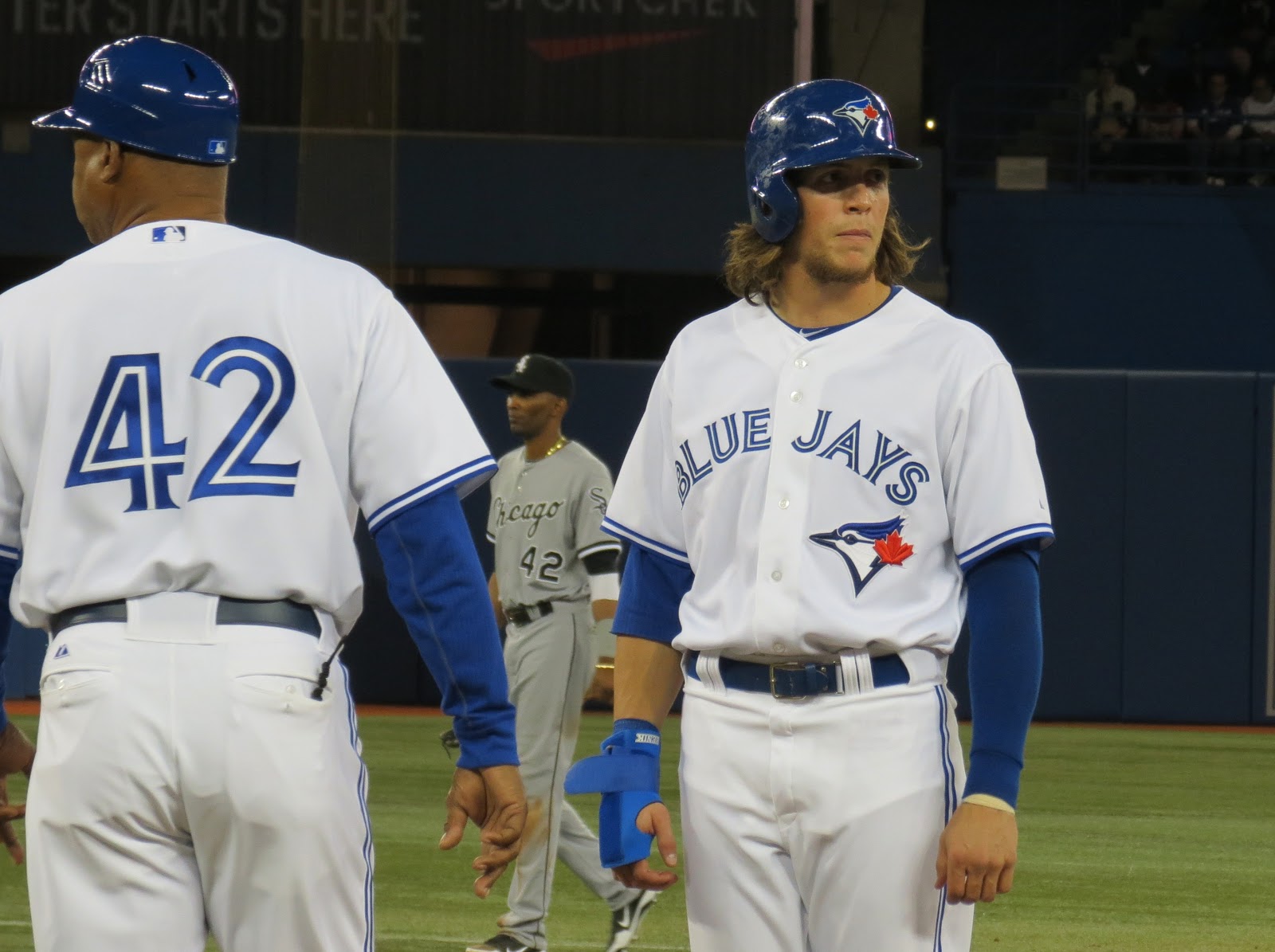 This Girl and the Blue Jays: Jays win! Snapshots from Jackie Robinson Day.