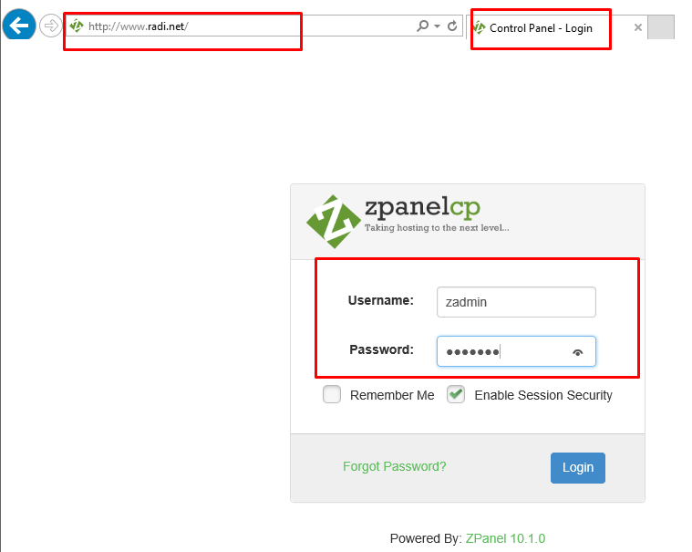 Konfigurasi Control Panel Hosting Menggunakan Zpanel