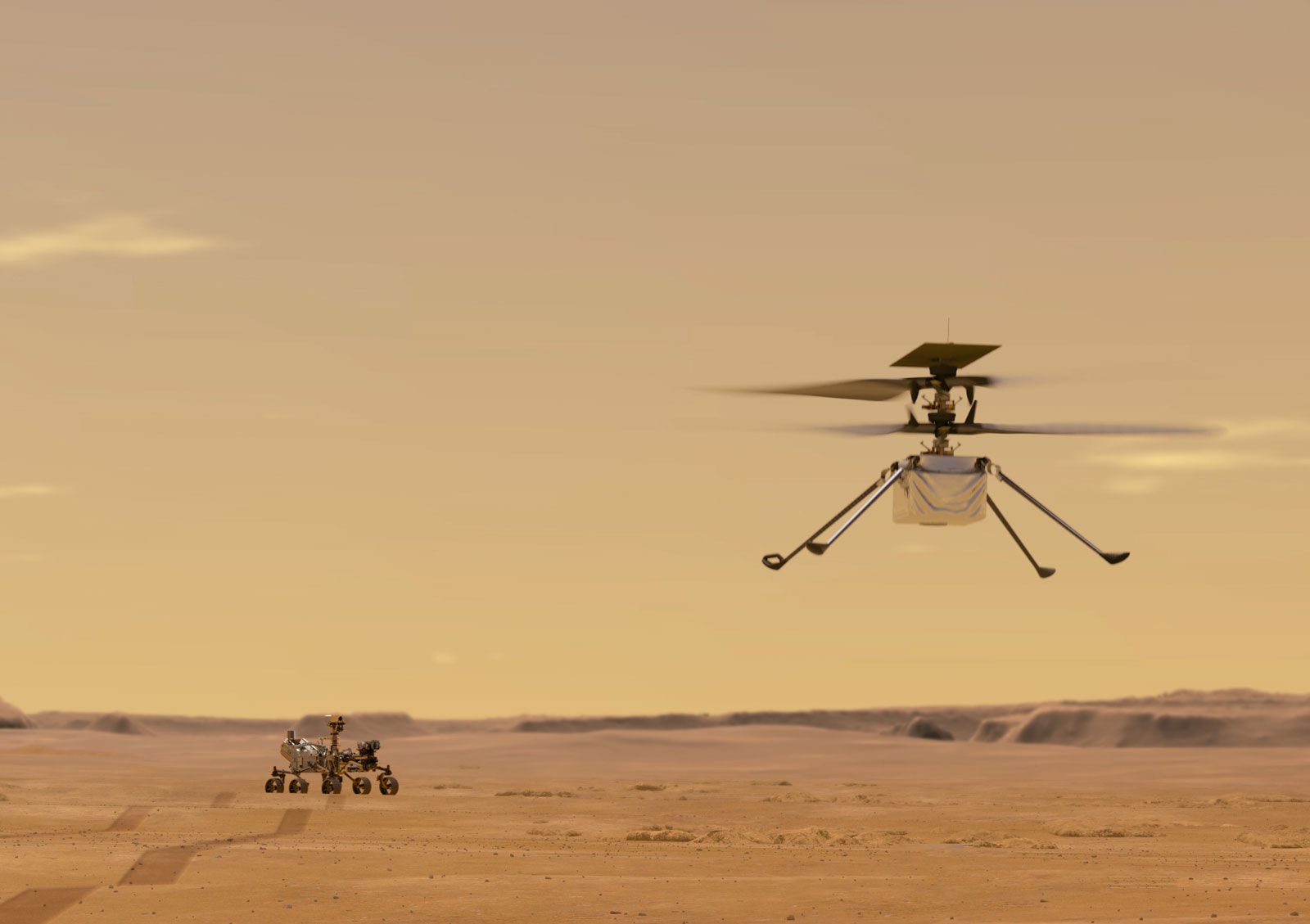 Attesa per il primo volo su Marte del drone Ingenuity della NASA ...