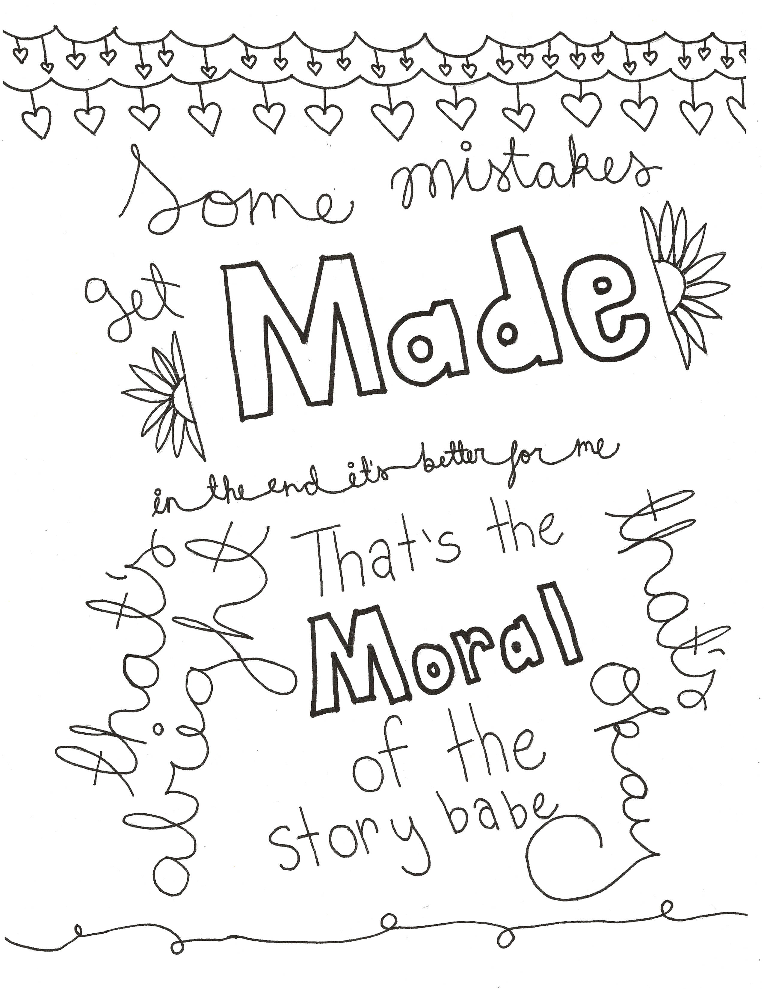 Coloring Pages Moral Morale Lesson Kids Printable Lessons Color ...
