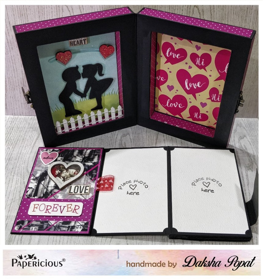 Shadow book box with mini according album