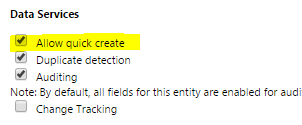 MS CRM Customization: Quick Create Forms