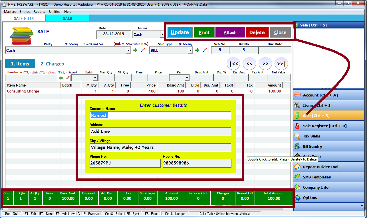 Mini Hospital OPD IPD Billing Software ~ Billing Software Guru