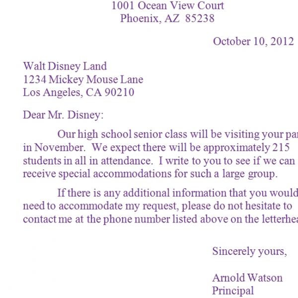 Informal Letter Format For Class 8 - Formal Letters