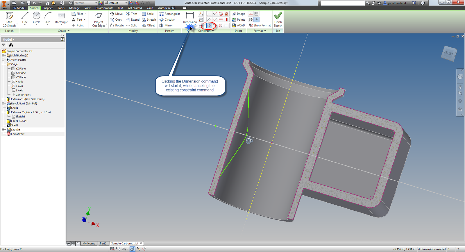 You can just start a new command, which will end the current command.