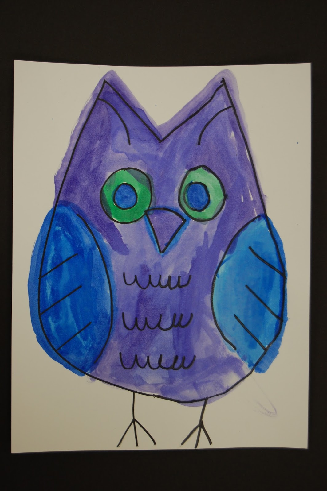 super happy art class: Owl Symmetry