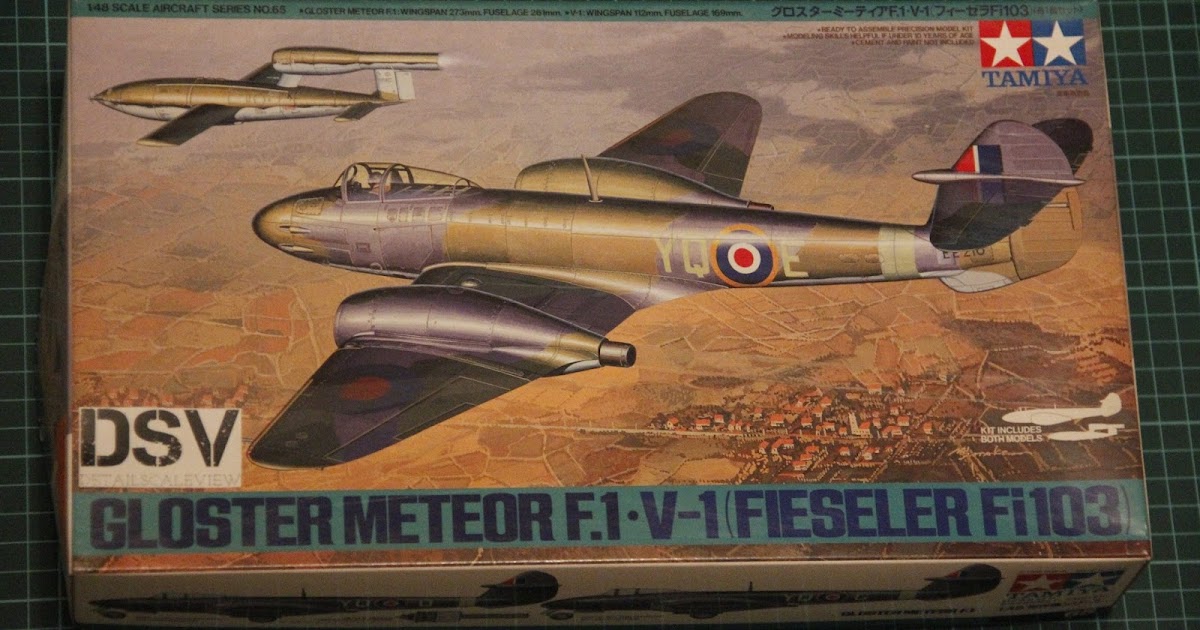 Tamiya 1/48 Gloster Meteor F.1 and V-1 (61065) - DetailScaleView