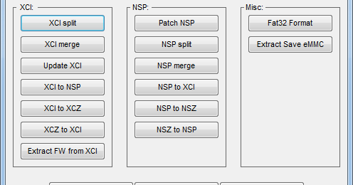 ニンテンドースイッチ XCI、NSPファイルの分割や変換、アップデートと統合などさまざまな機能があるSwitch Army Knife紹介