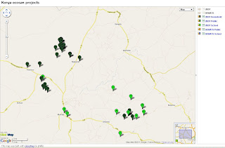 Ecosan Kenya Network: Maps of ecosan projects in Kenya