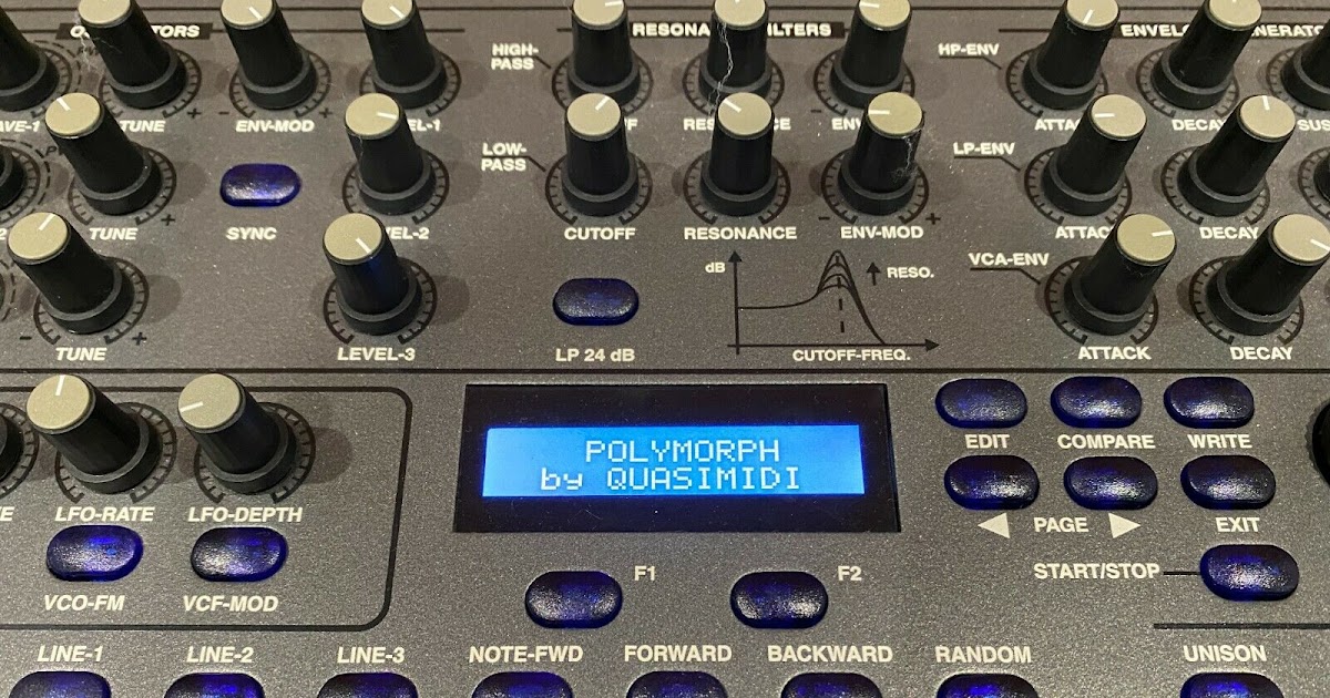 MATRIXSYNTH: Quasimidi Polymorph Sequencer Synthesizer