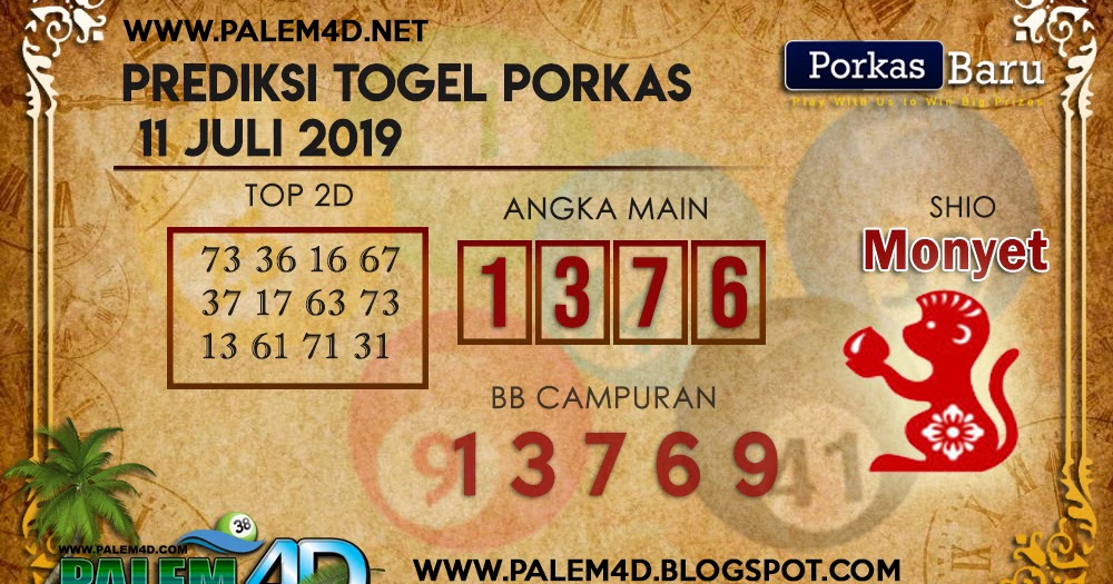Prediksi Porkas Baru 11 Juli 2019 ~ Prediksi Togel Jitu