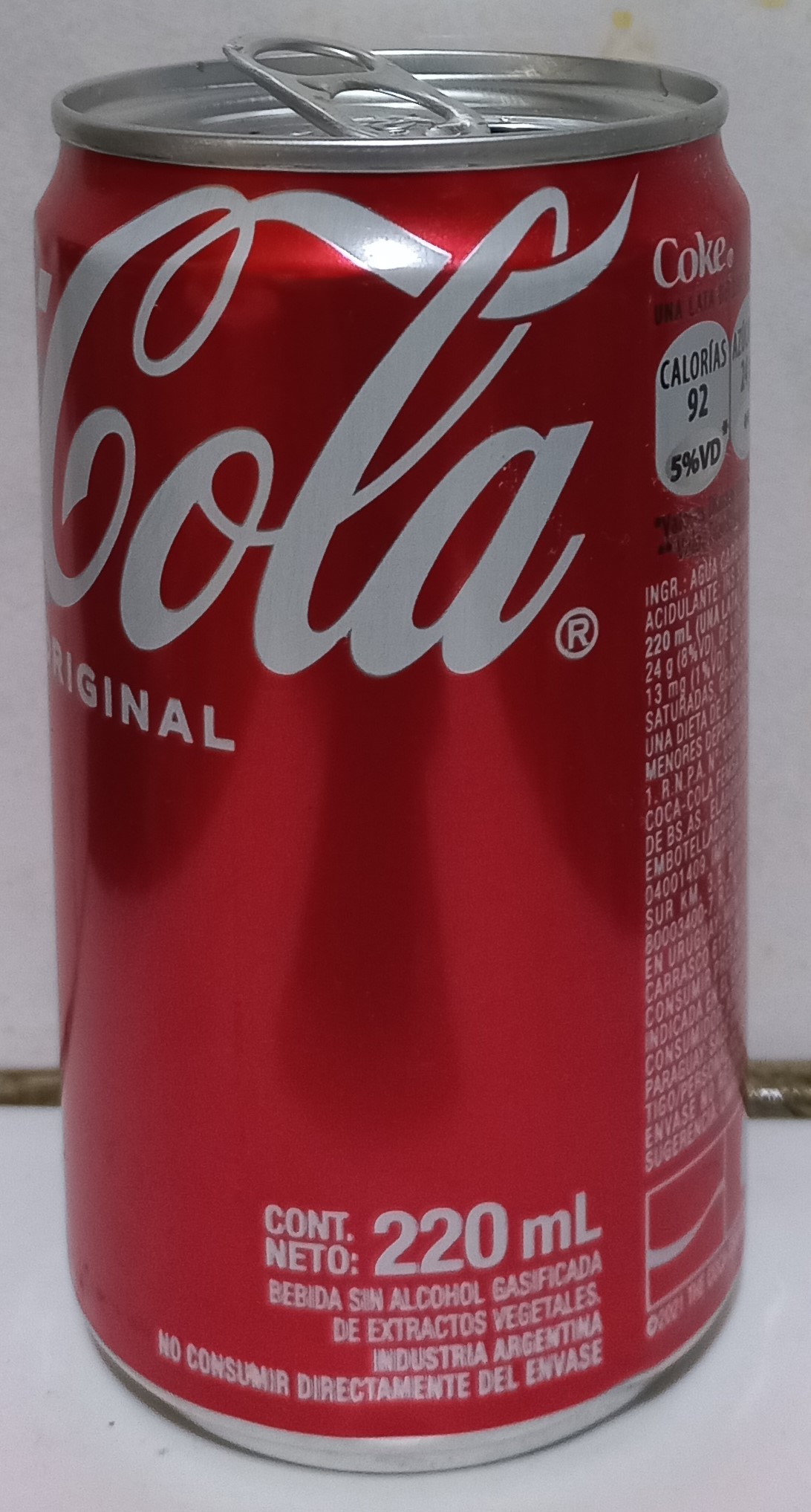 LATAS Y BOTELLAS COLECCIÓN: LATA COCA COLA SABOR ORIGINAL 220ML ...