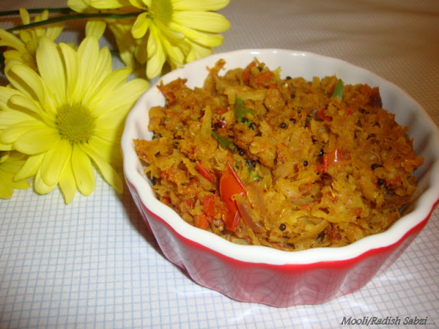 Sailaja Kitchen...A site for all food lovers!: Mooli ki Subji Recipe ...