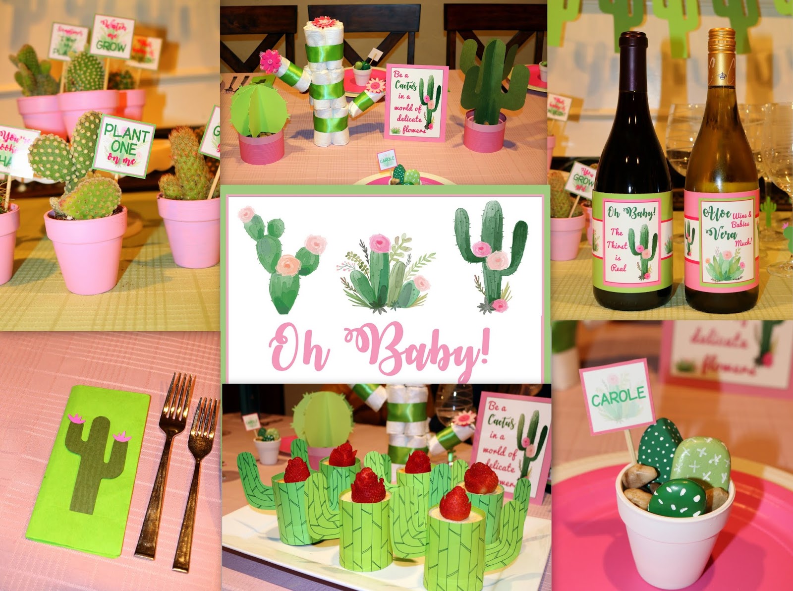 Invite and Delight: Cactus Themed Baby Shower