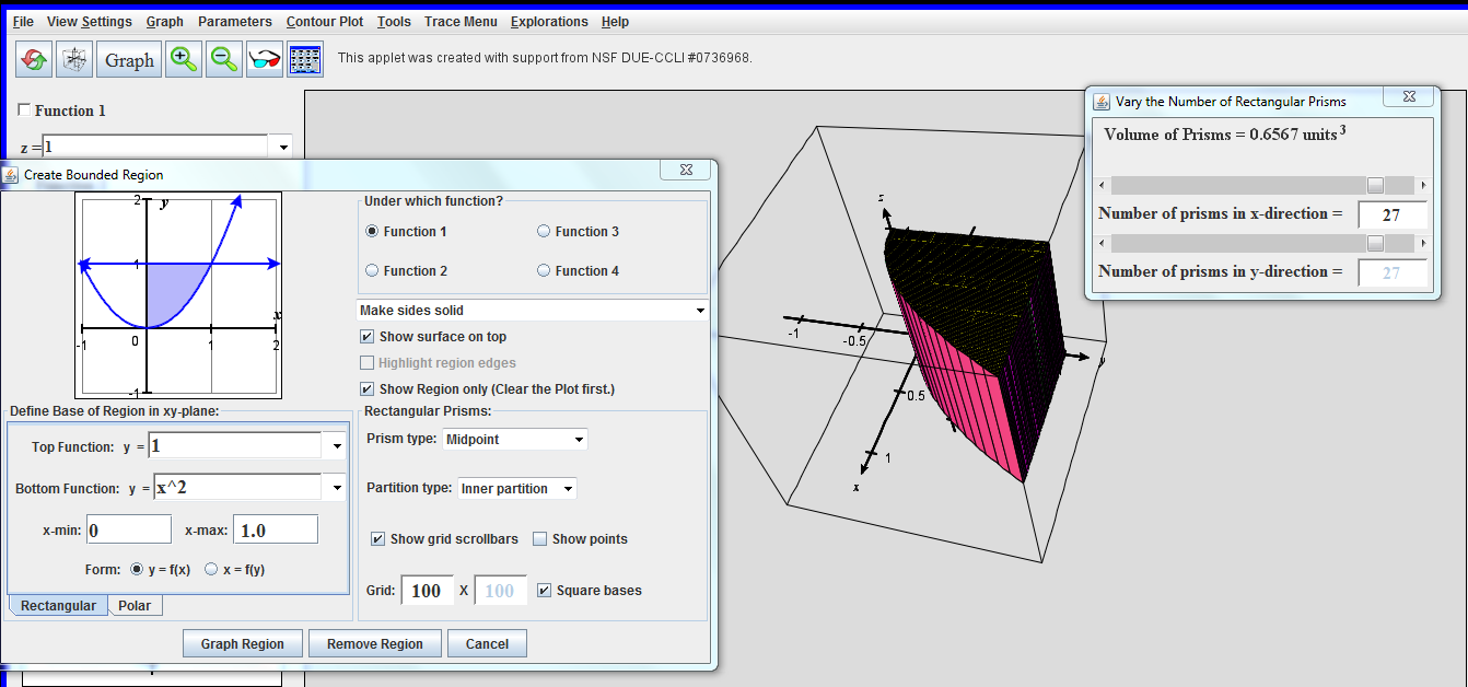 PROGRAMAS DE MATEMÁTICAS Y FISICA: VOLUMEN DE UN PRISMA CON CALC PLOT 3D