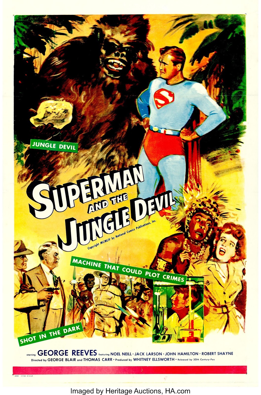 Vintage Superman movie serial posters