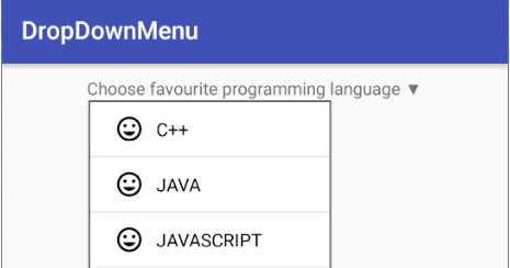 Create android dropdown menu with PopupWindow - NAINGDroid