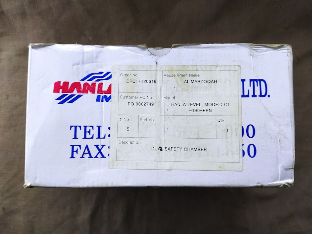 HANLA IMS CT-180-EPN SAFETY CHAMBER LEVEL SWITCH NSF 5K 25A SUS304 DMS 11A0414-645