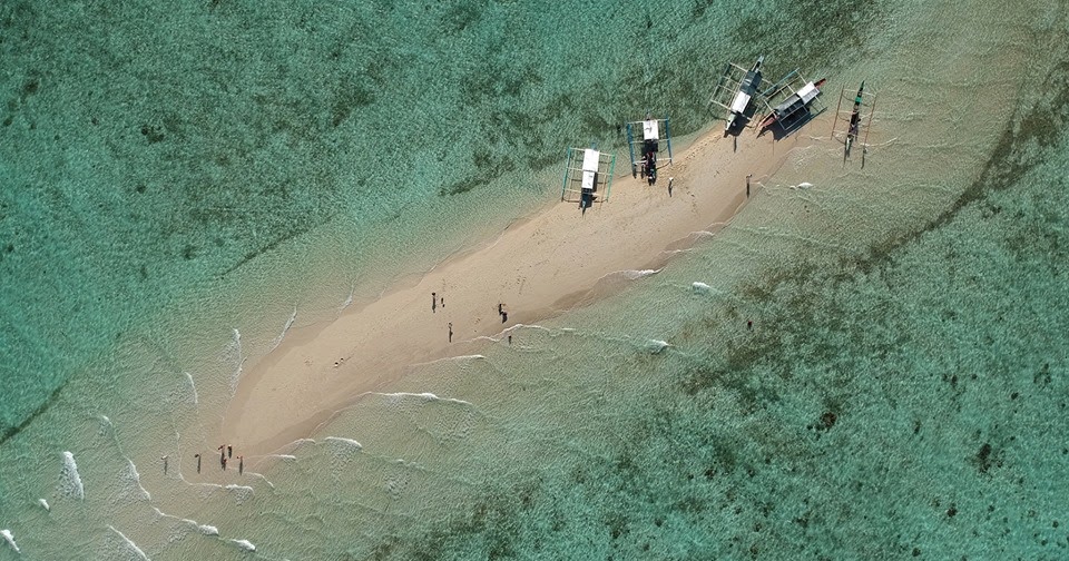 Drone shot of Palad Sand Bar in Santa Cruz, Marinduque - MARINDUQUE.GOV.PH
