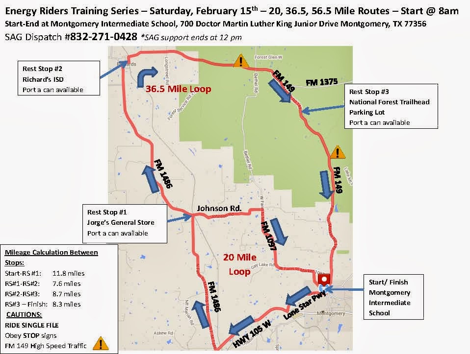 Cycling Space City: Energy Riders Week #7- Houston Bike Training Route