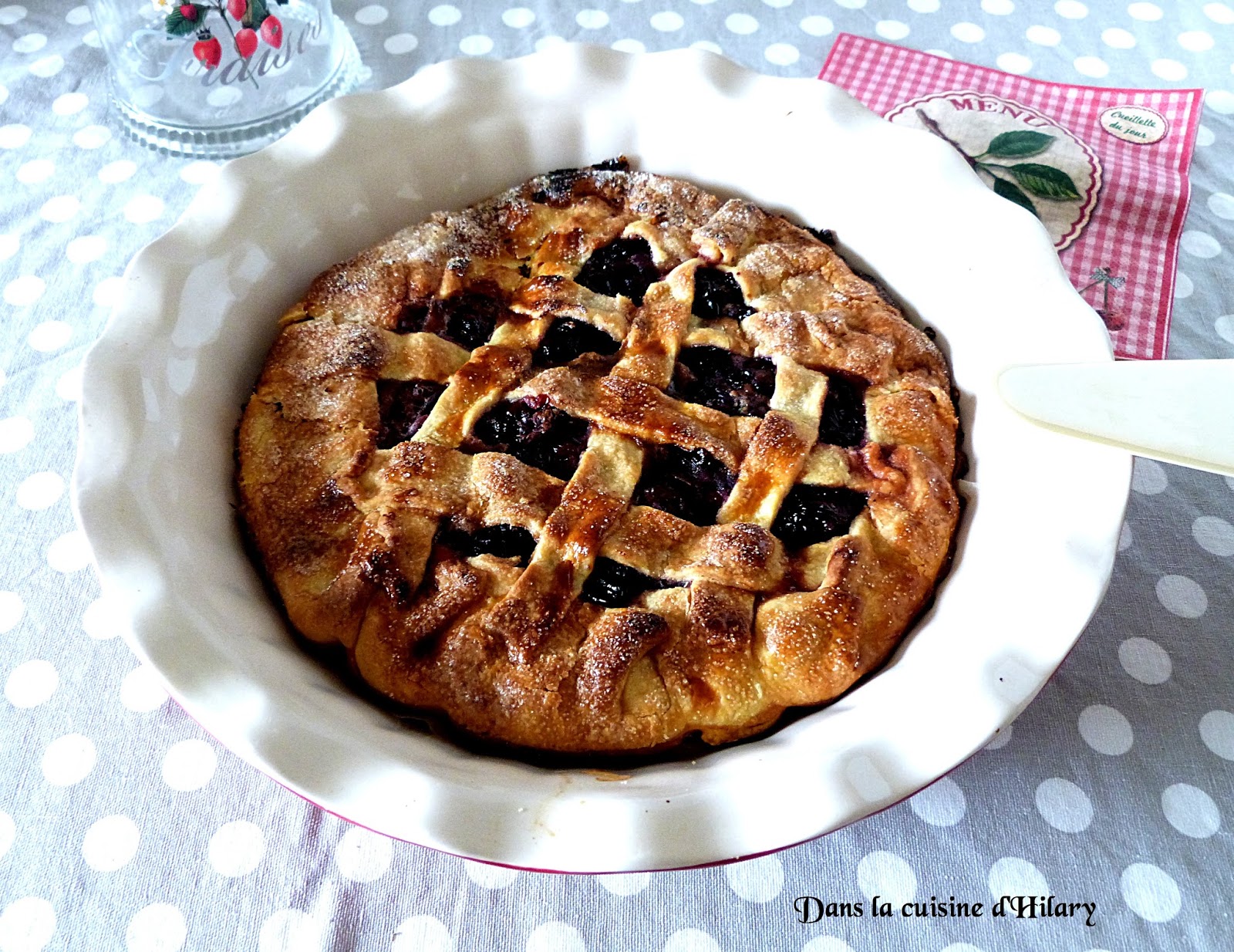 Dans la cuisine d'Hilary: Cherry pie façon rustique si gourmande ...